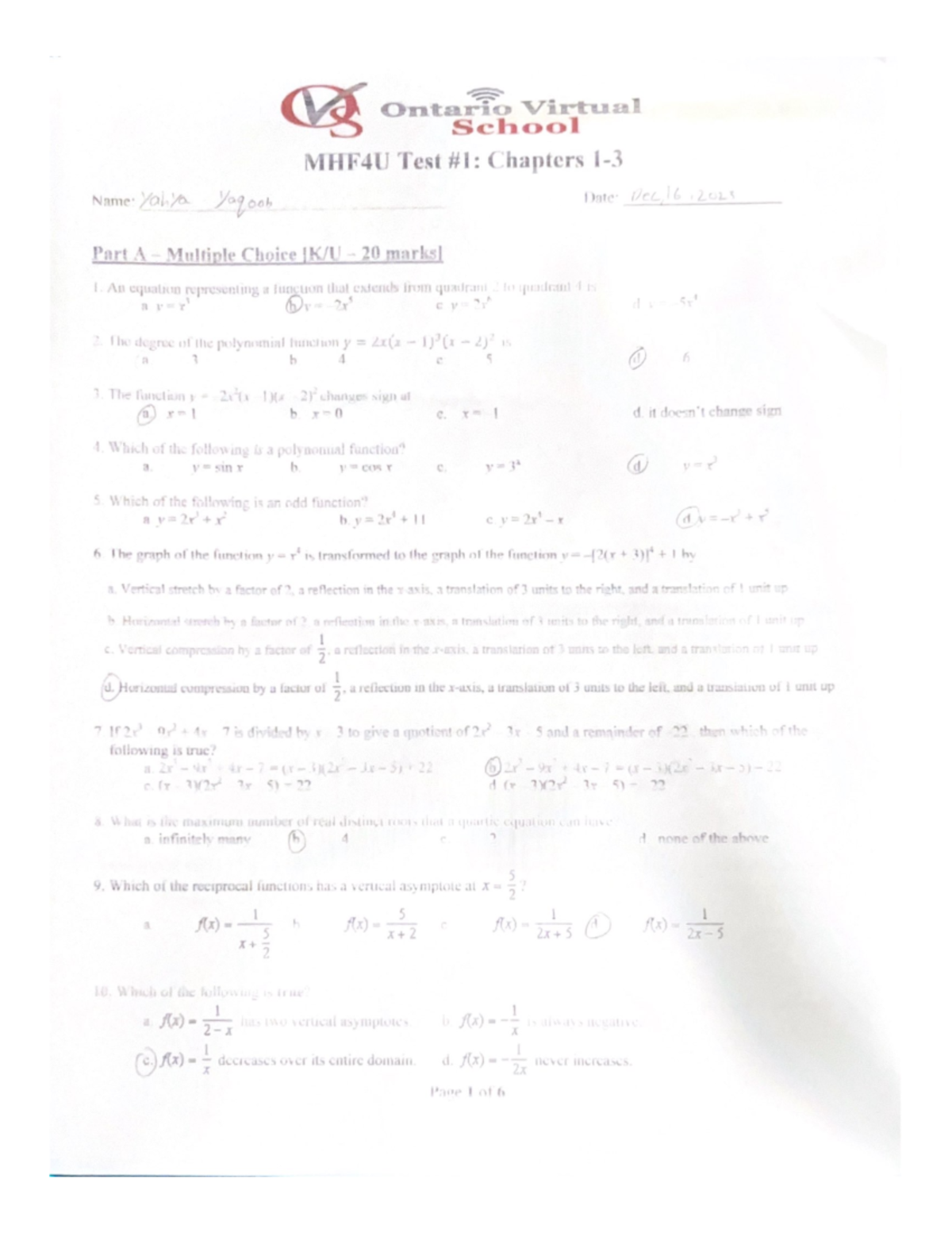 unit 1 test ovs - Studocu