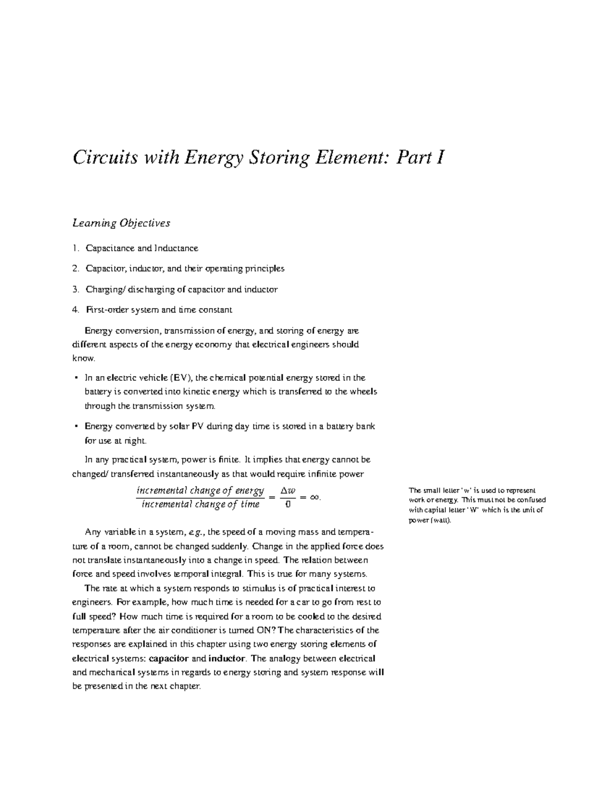EE1111A-Reading Materials (Week 7 - Week 9) - Circuits with Energy ...