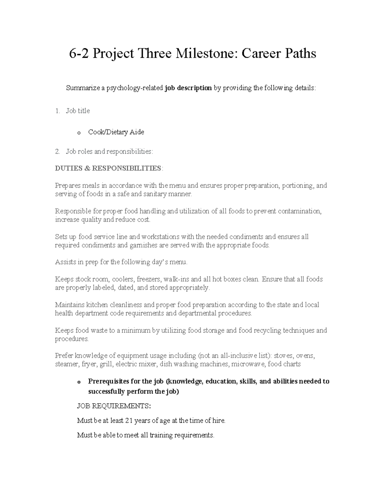 Psy 108 6-2 Project Three Milestone - 6-2 Project Three Milestone ...