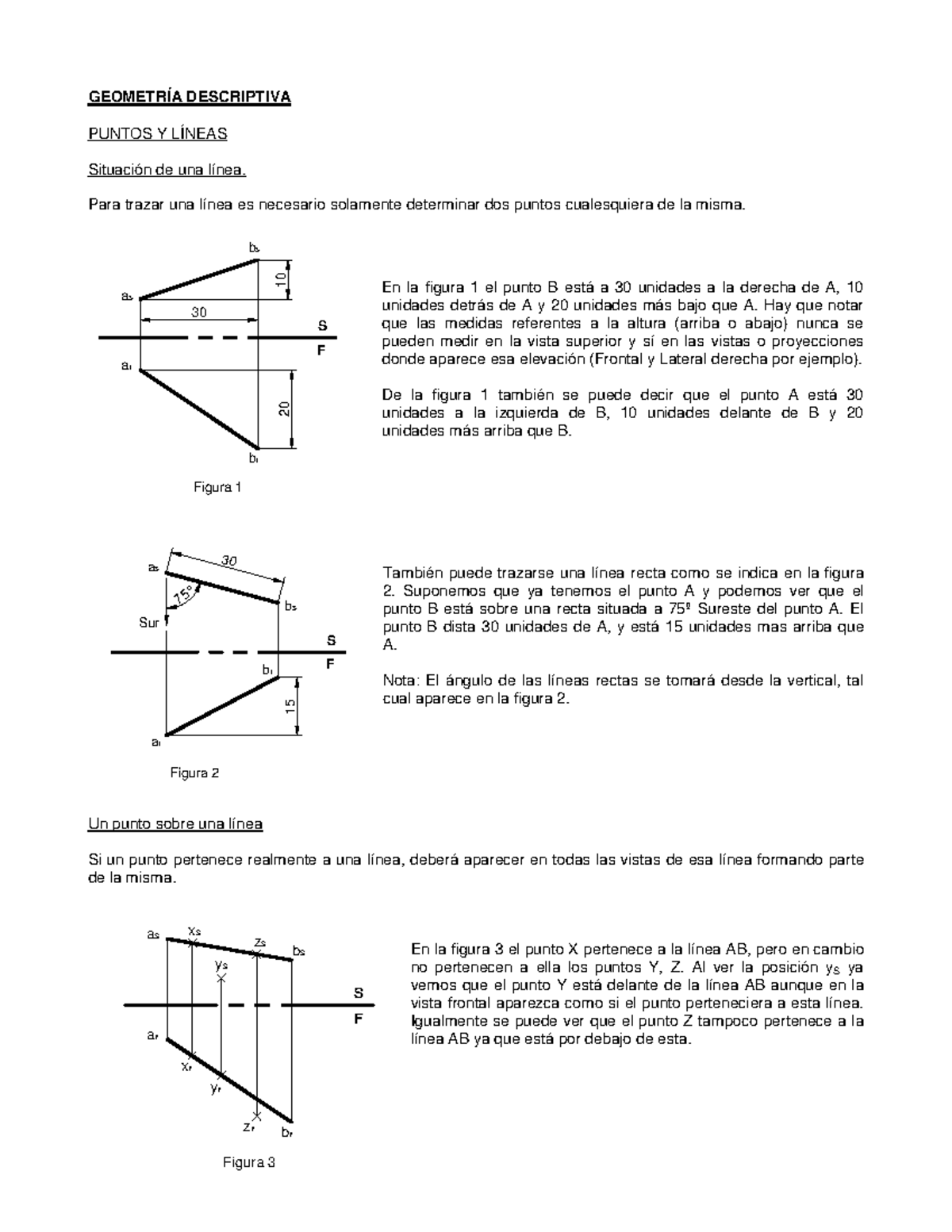 Geometria descriptva - Apuntes 1,3 - GEOMETRÍA DESCRIPTIVA PUNTOS Y ...