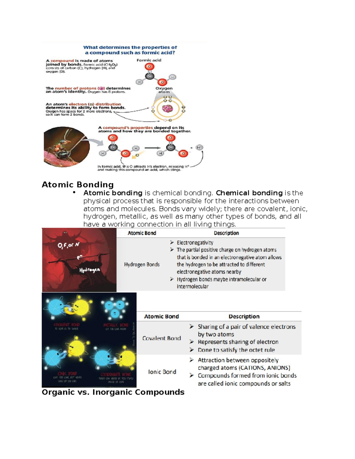 Atomic Bonding in Chemistry - Bachelor of Science in Nursing - Atomic ...