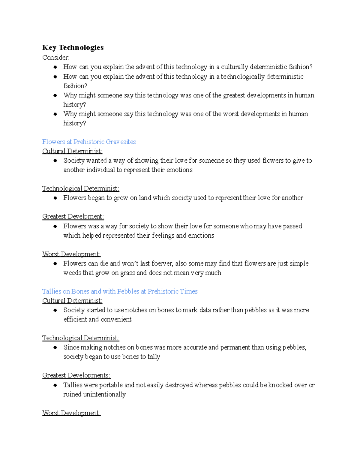 Cs 100 Midterm Notes Key Technologies Key Technologies Consider How Can You Explain The