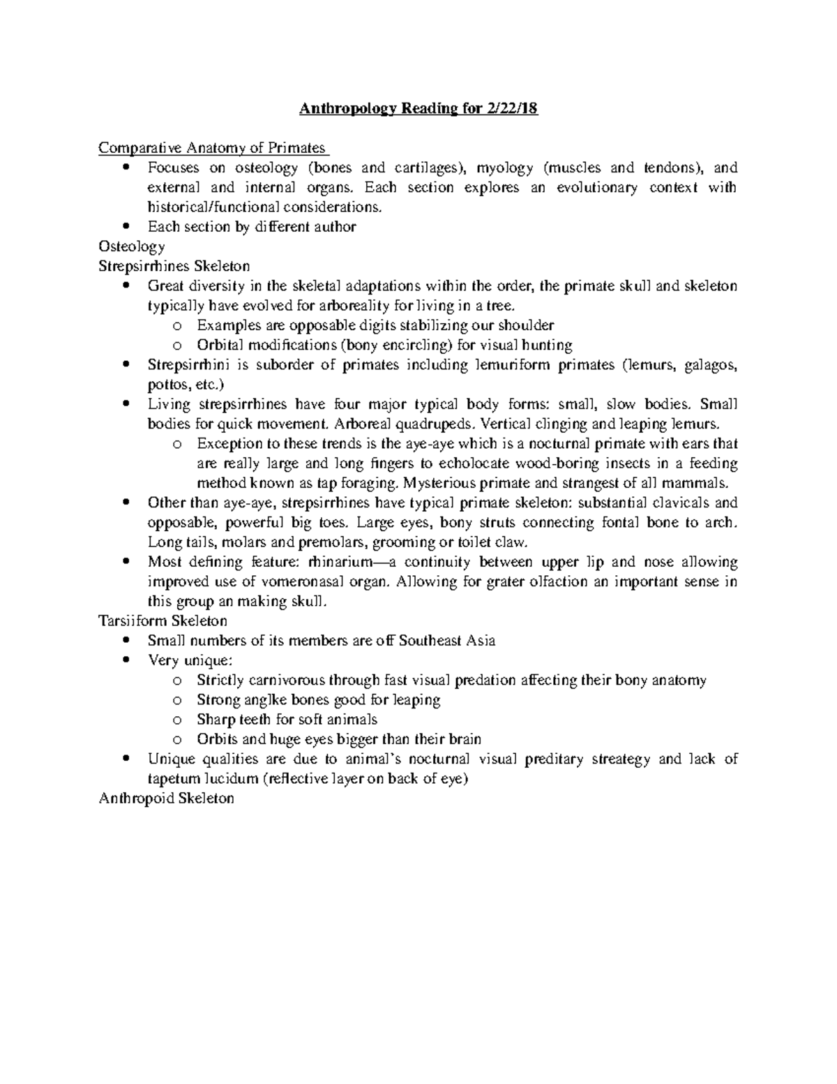 Anthropology Reading for discussion - Anthropology Reading for 2/22 ...