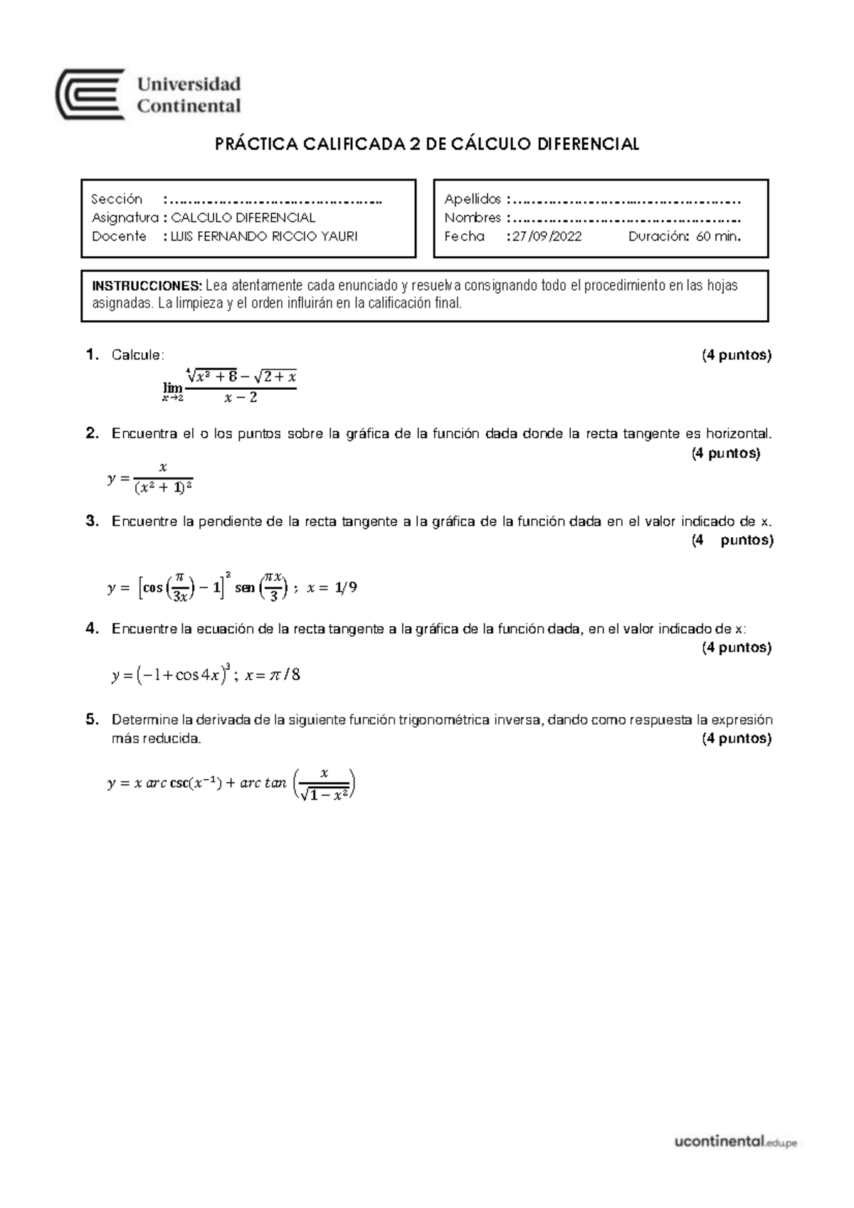 Práctica Calificada 2 Grupos Pares 2-4-6-8 -10-12- solucionario - PRÁCTICA CALIFICADA 2 DE ...