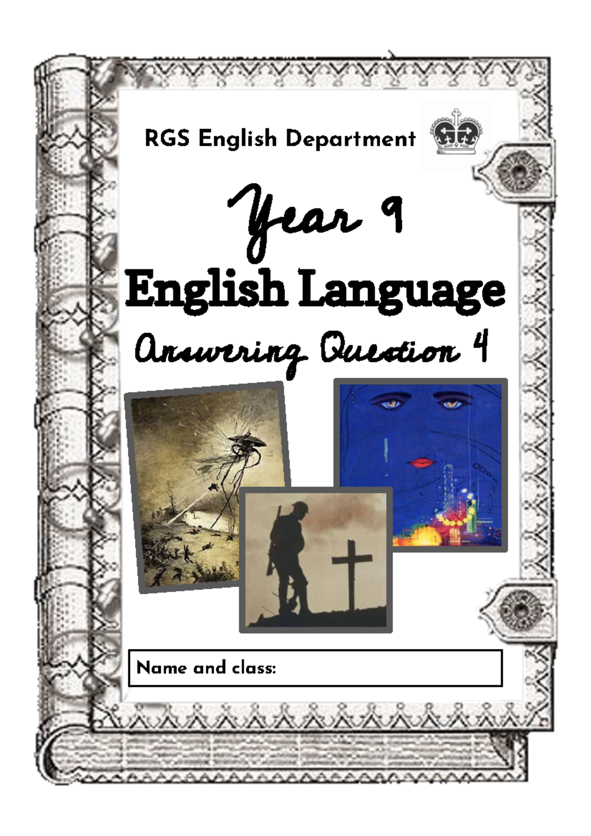Y9 Language 1 Question 4 Booklet - Year 9 English Language RGS English ...