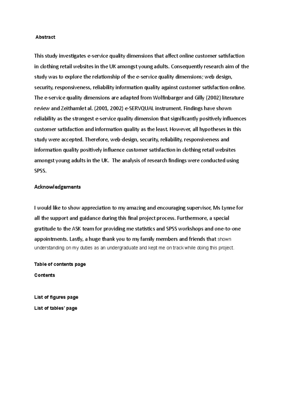 Abstract - principles - Abstract This study investigates e-service ...