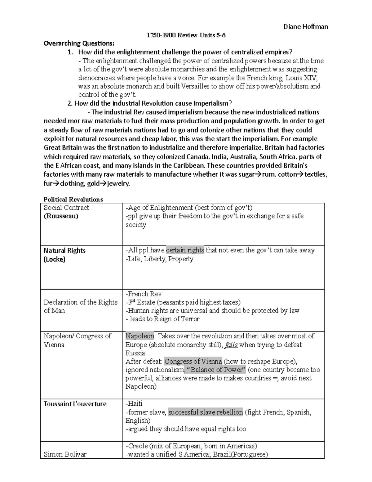 1750-1900 -Review-WHAP- diane - 1750-1900 Review Units 5- Overarching ...