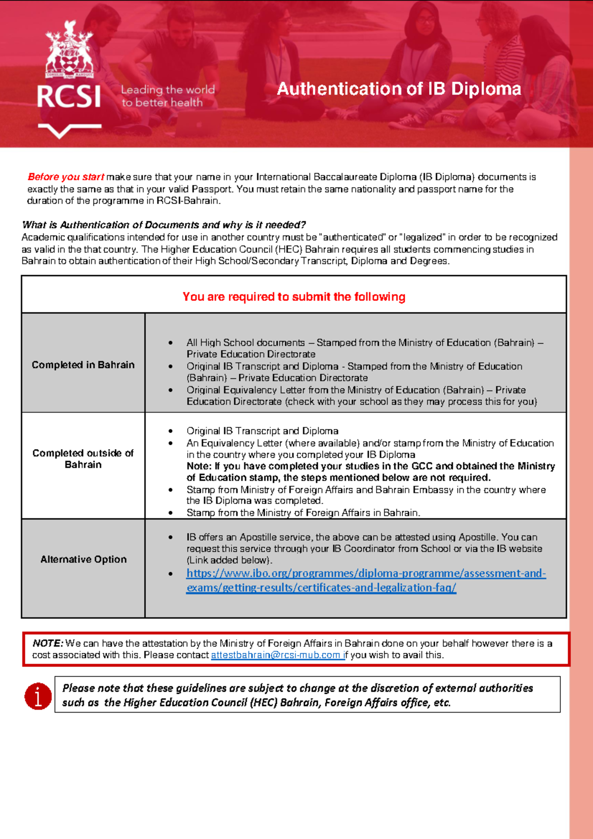 Completed IB - dhs - What is Authentication of Documents and why is it ...