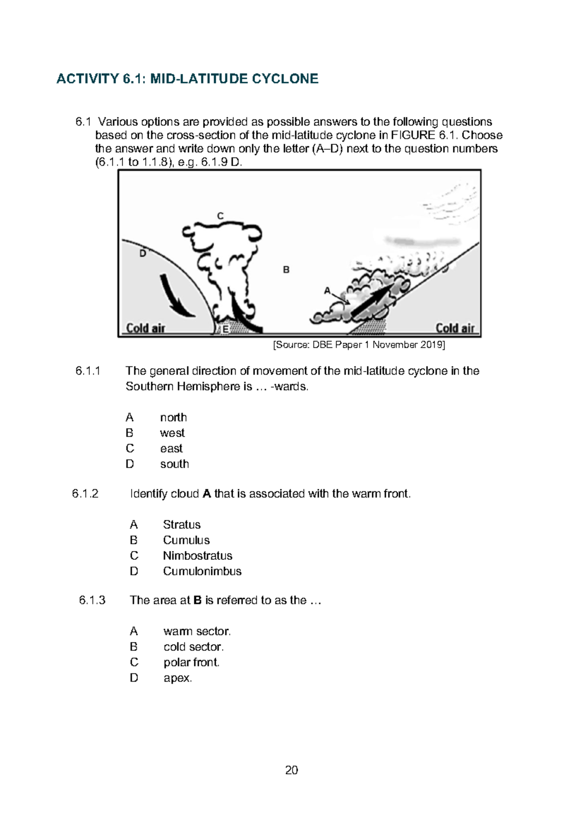 Geography Climate Final revised (1) - ACTIVITY 6 .1: MID-LATITUDE ...