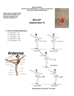 Ballet Exploration One - School of Communication and the Arts | Theatre ...