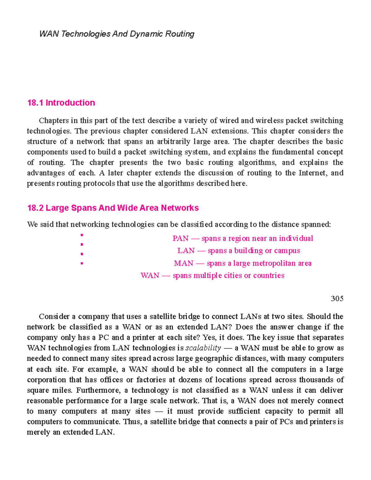 WAN Technologies And Dynamic Routing - The previous chapter considered ...
