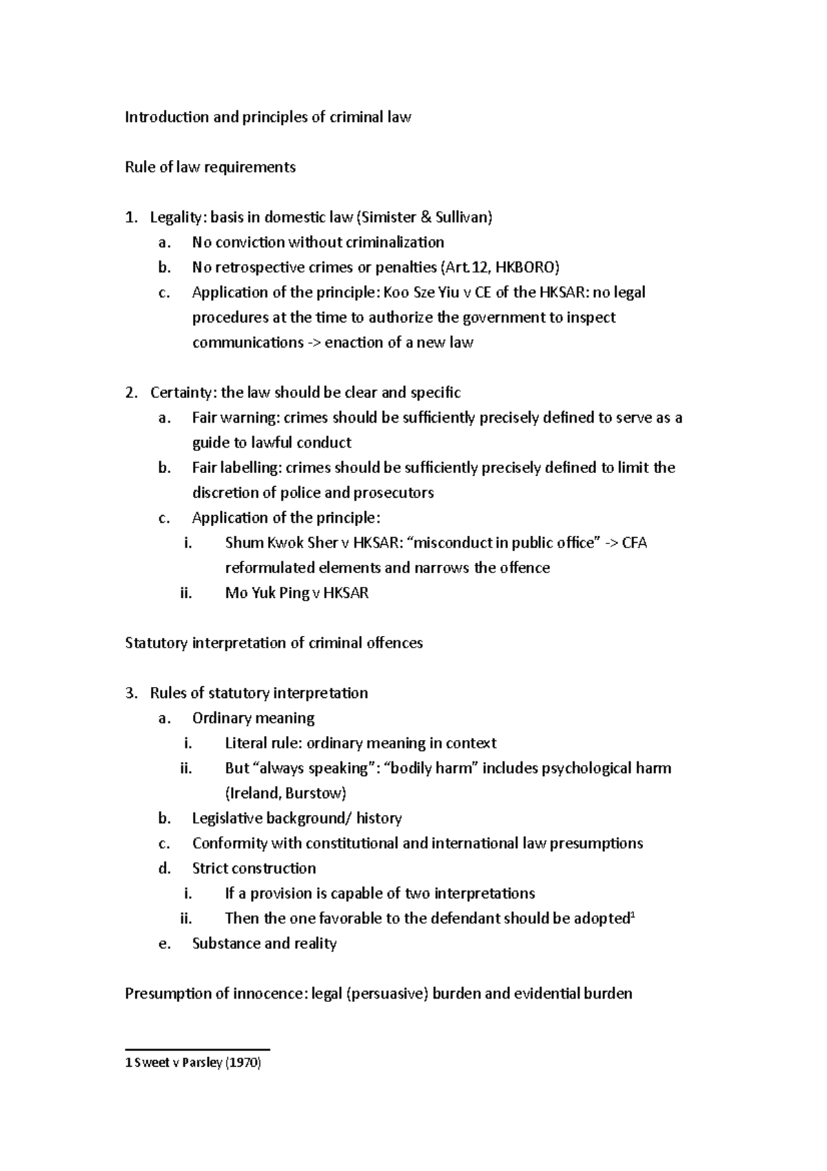 L1 Introduction And Principles Of Criminal Law Introduction And