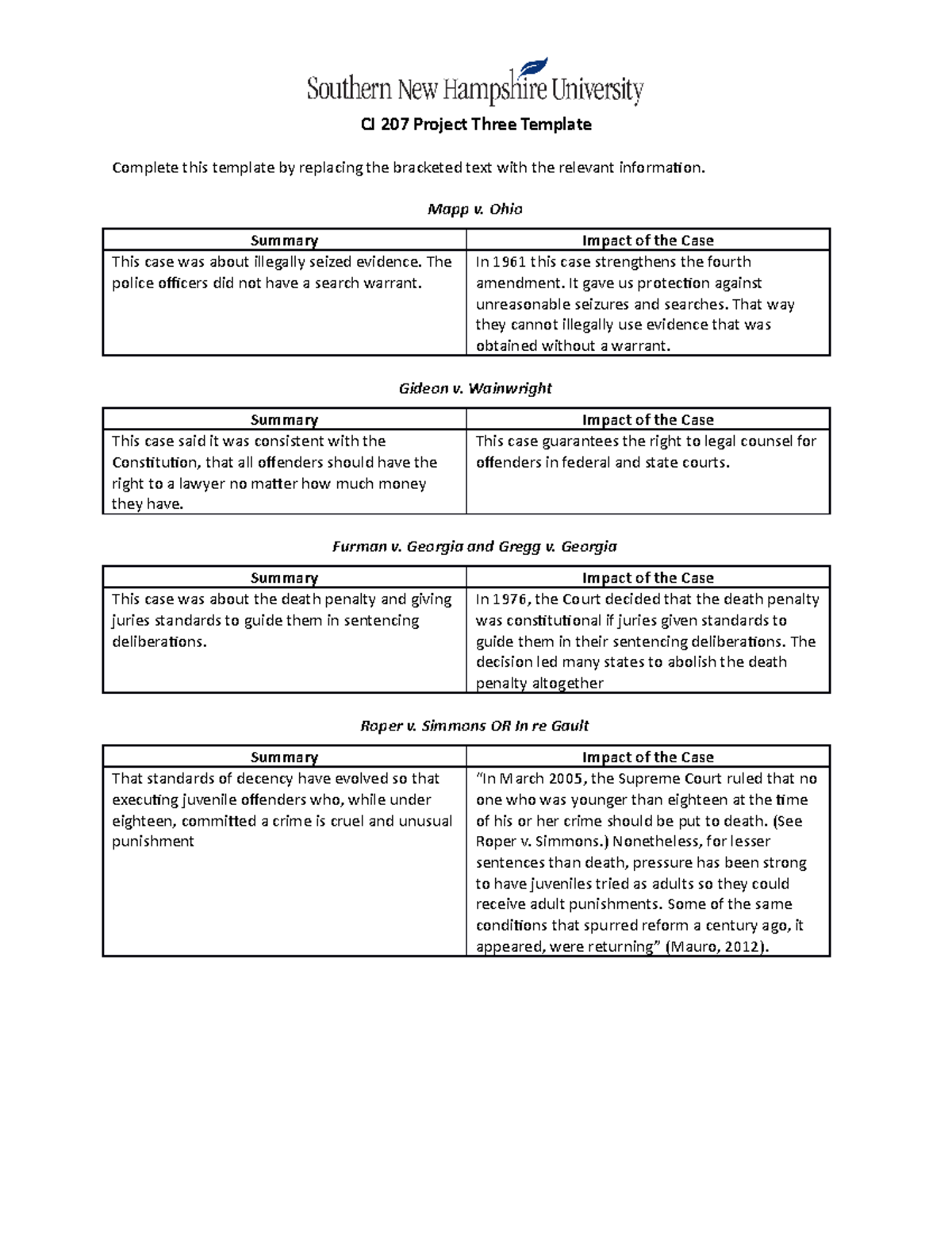 CJ 207 Project Three Template - CJ 207 Project Three Template Complete ...