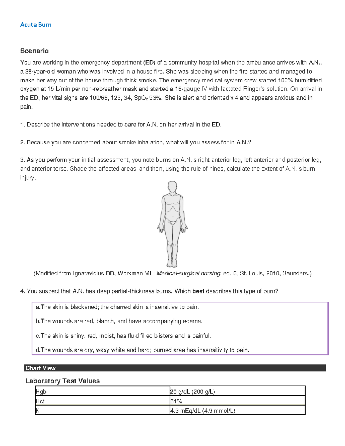 C - Burn - Student-1 - make up work - Scenario You are working in the ...