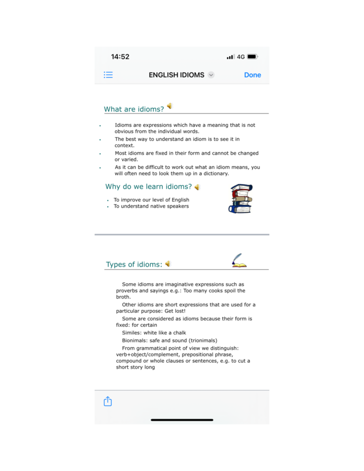 Idioms (Notes) - Business Communication/ Communicative English - Studocu