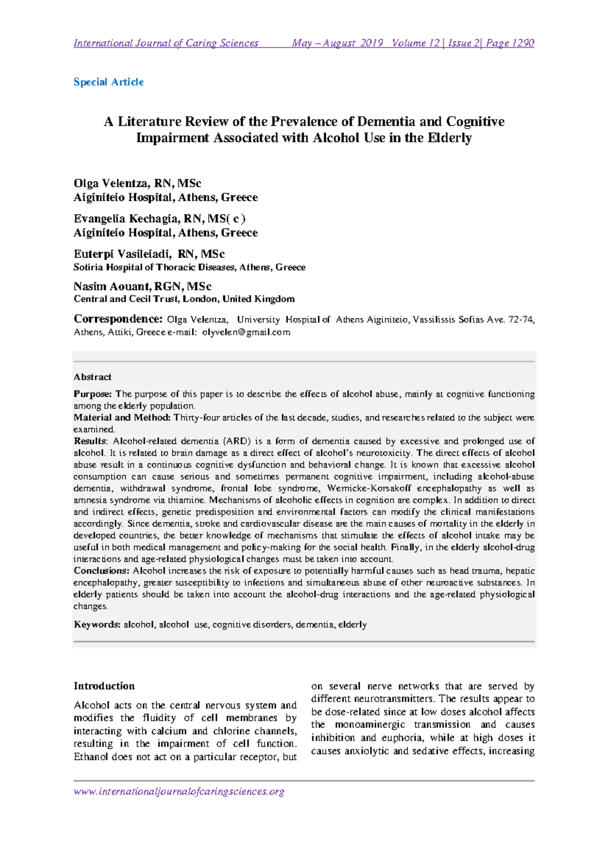 Encephalopathy Evidence based article - Special Article A Literature ...