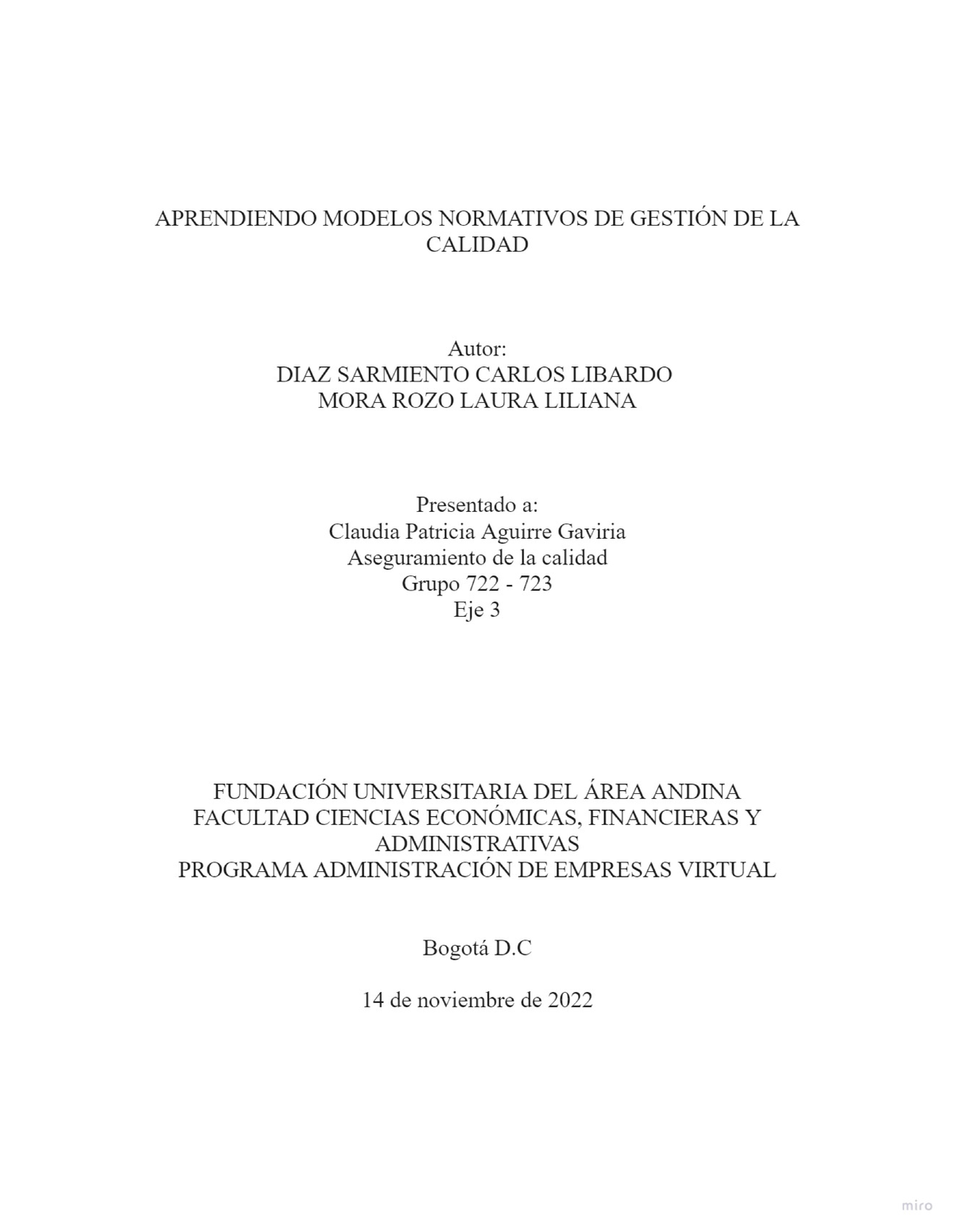 Modelos de gestión SGC - adm - negocios internacionales - Studocu