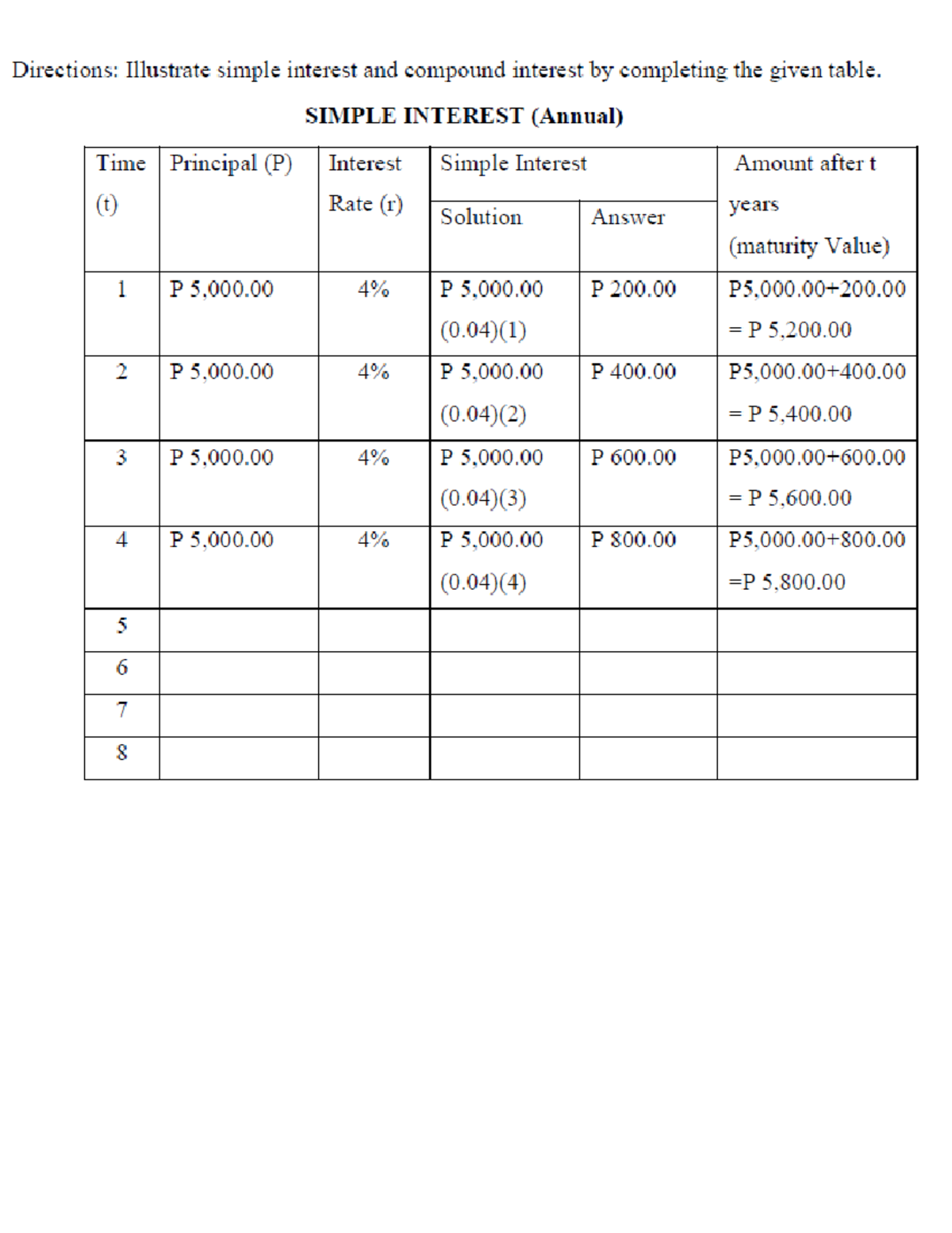 Q2-Quiz 1 - pre-test about Gen Math - Directions: Illustrate simple ...