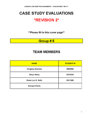 IVEY CASE Study PART ONE - Case Analysis Part- 1 Renfrew County Case ...