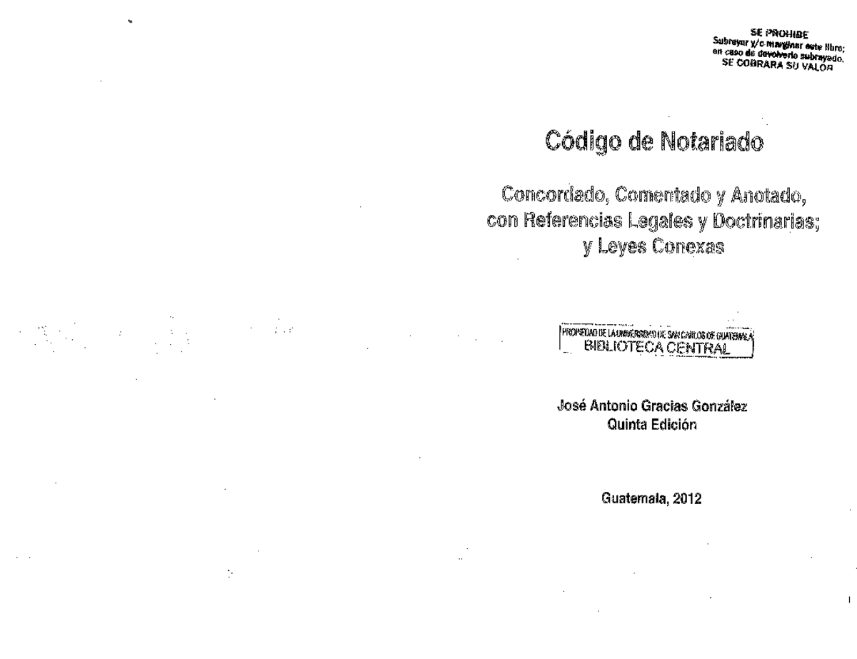 Código DE Notariado. Concordado, Comentado y Anotado con Referencias ...