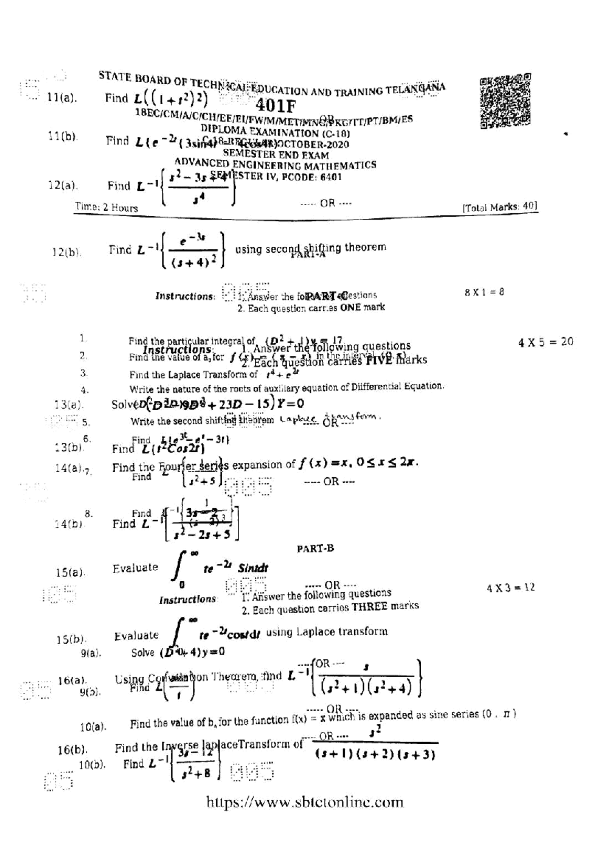 Common 4 sem advanced engineering mathematics 6401 c 18 oct 2020 ...