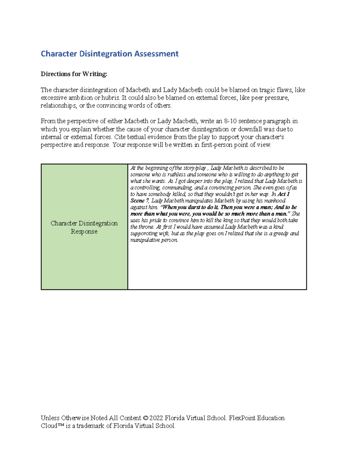 5.05 character disintegration (Romell Holyfield) - Character ...