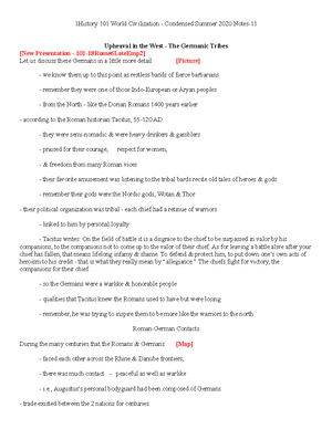 History Syllabus Summer 2020 - 1 World Civilization - History 101 ...