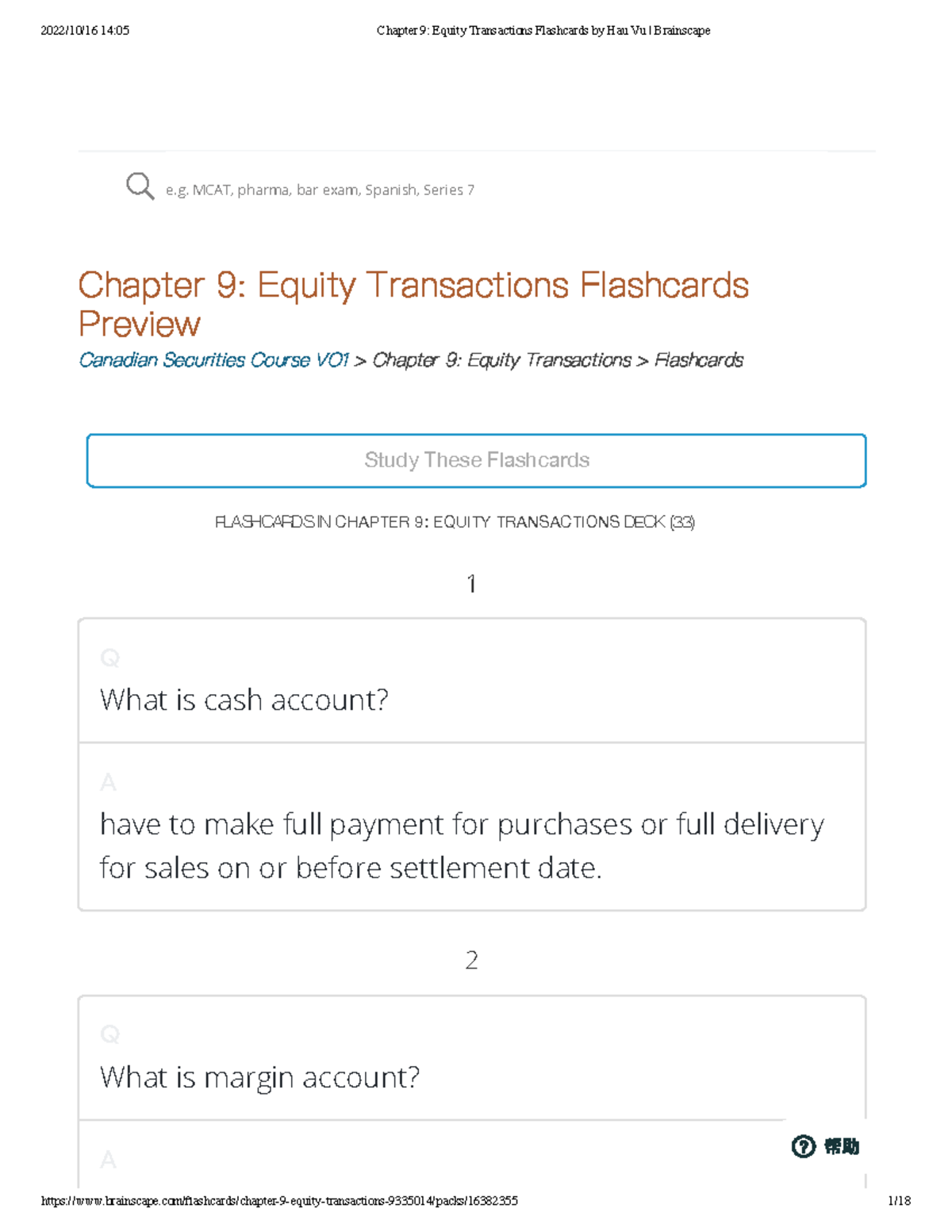 Chapter 9 Equity Transactions Flashcards by Hau Vu Brainscape - Study ...