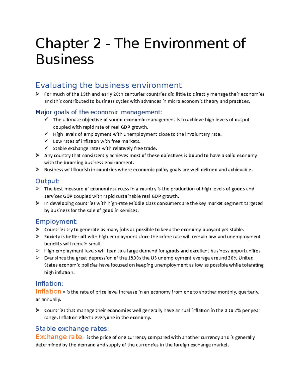 Chapter 2 - This course goes over the basics of the structure of the ...