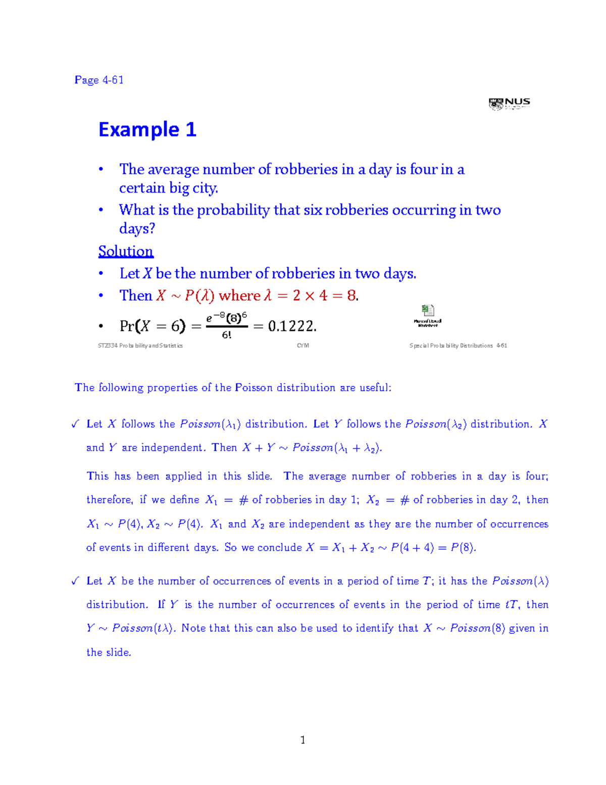 Complementary Notes for Week 9-Chapter 4 Special Probability ...