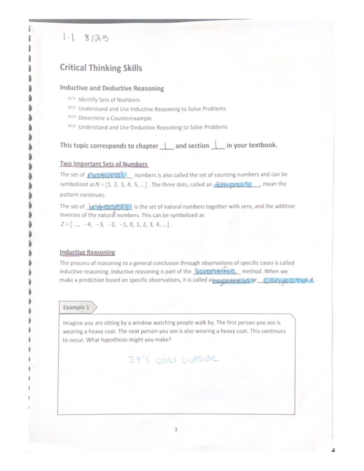Contemporary Mathematics- 1.1 Critical Thinking Skills - MATH 1301 ...
