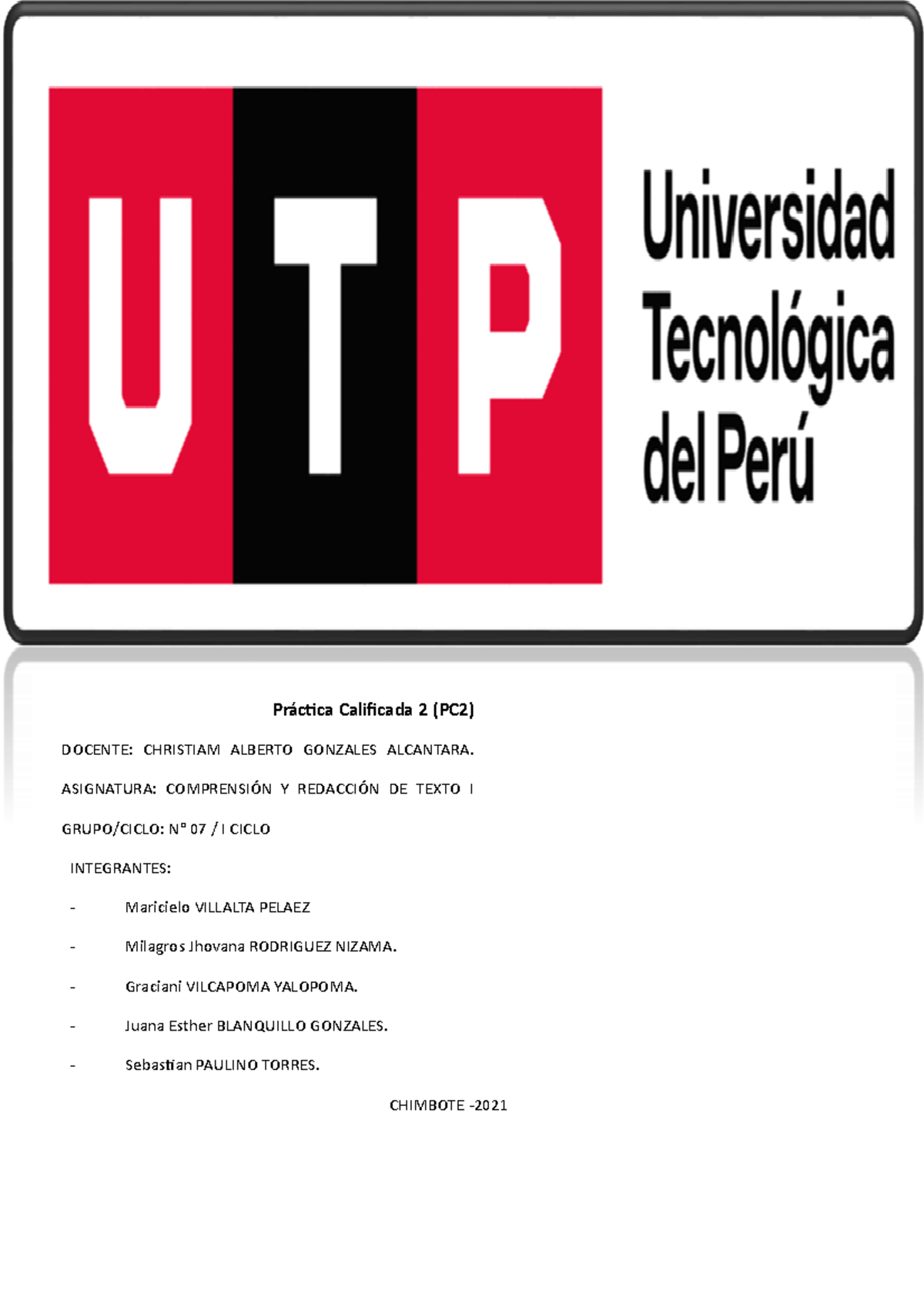 S14.s2 y S15 Práctica Calificada 2 (Formato oficial UTP) 2021-agosto ...
