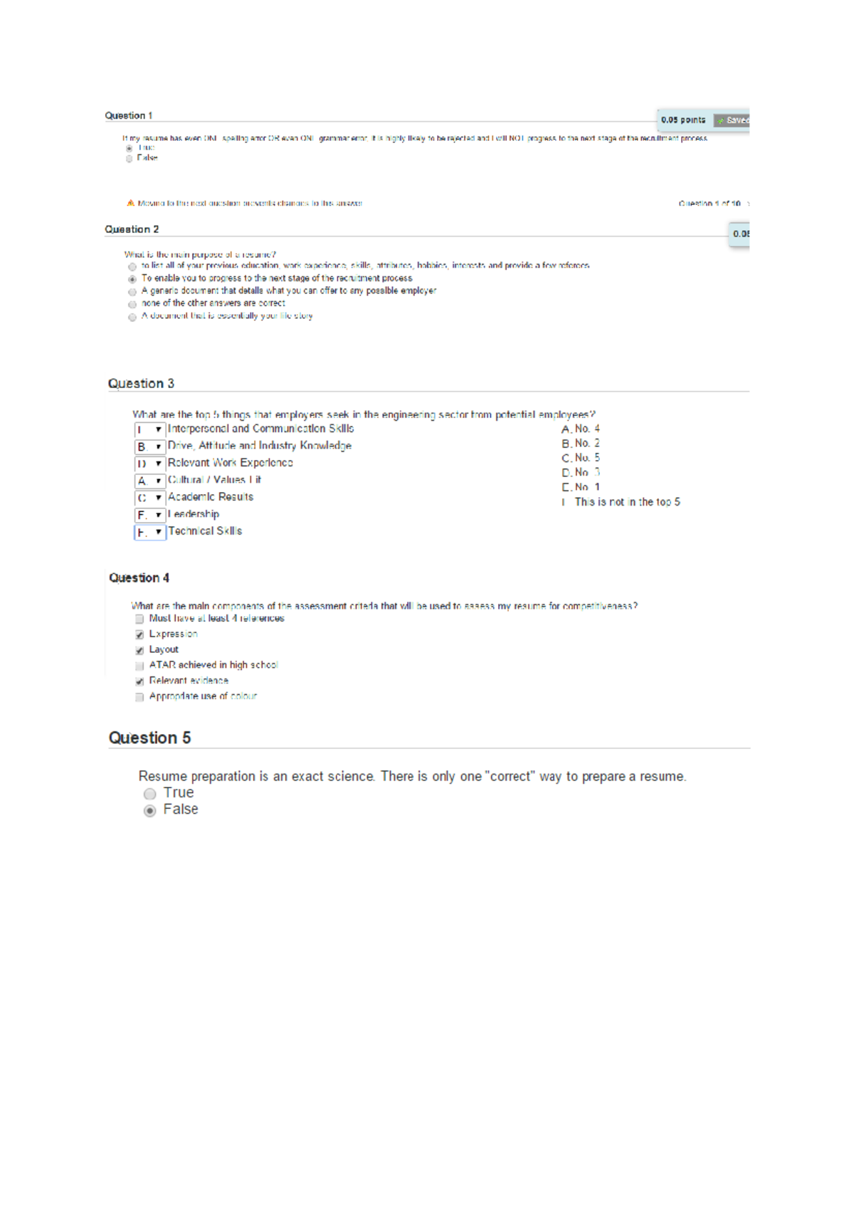 Quiz 29 March, answers - 048122 - Studocu