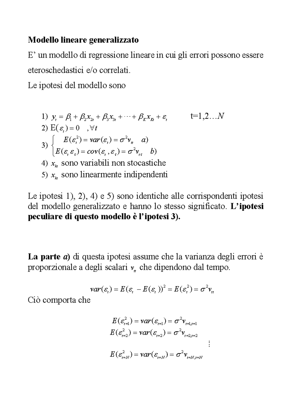 Modello lineare generalizzato 1 - Modello lineare generalizzato E’ un ...