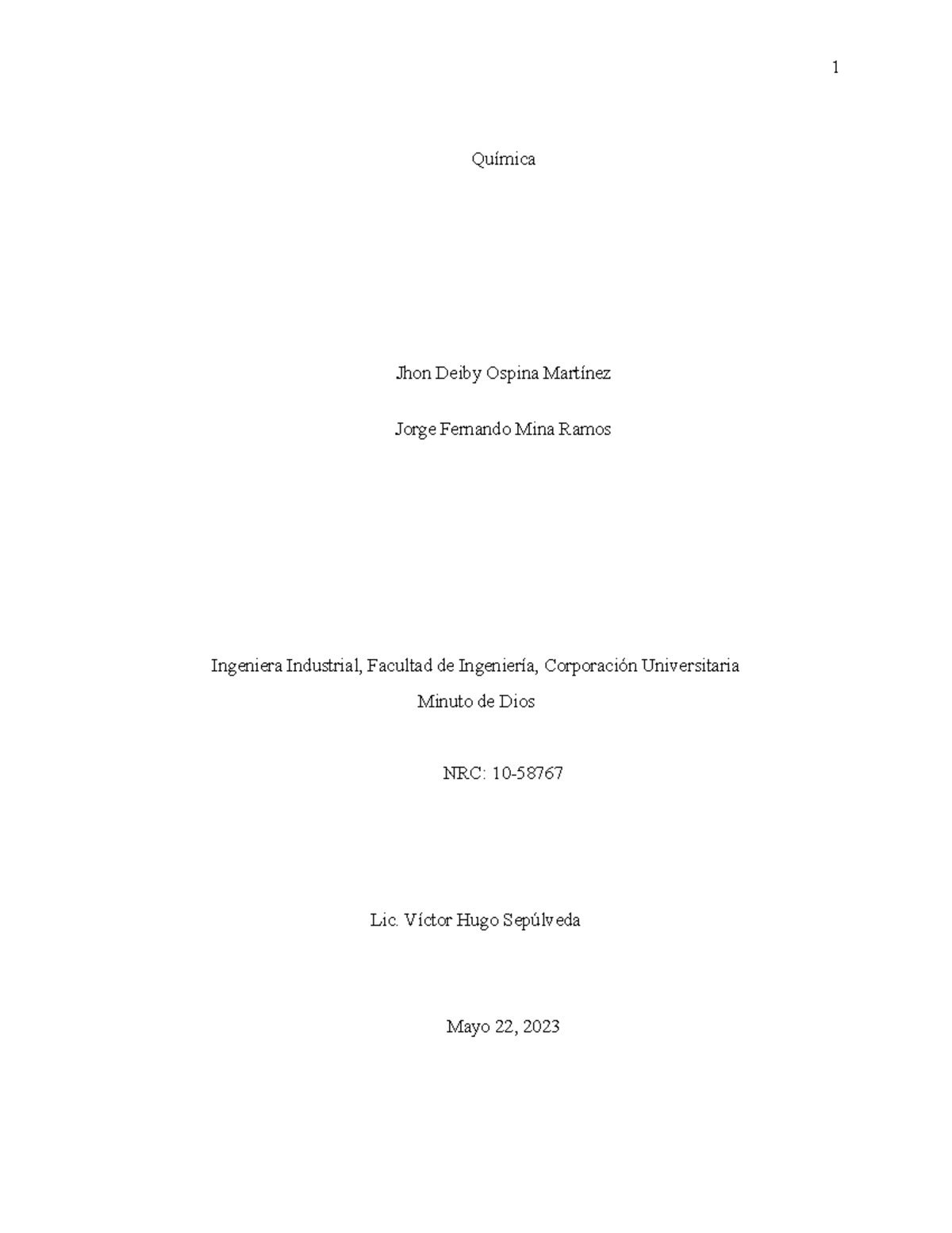 Parcial quimica 2 - zczcc - C++ - Química Jhon Deiby Ospina Martínez ...