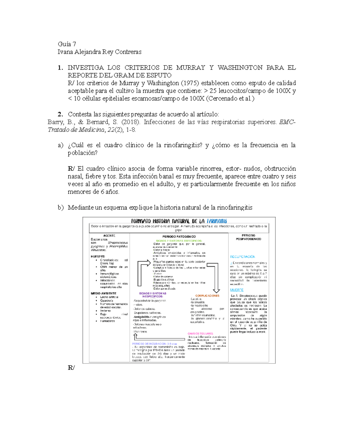 Guía 7 bacter - Guía 7 Ivana Alejandra Rey Contreras INVESTIGA LOS ...