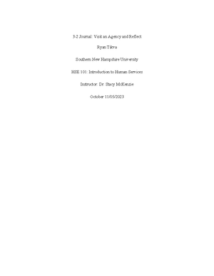 HSE 101 2-3 Final Project Milestone One - 2-3 Final Project Milestone ...