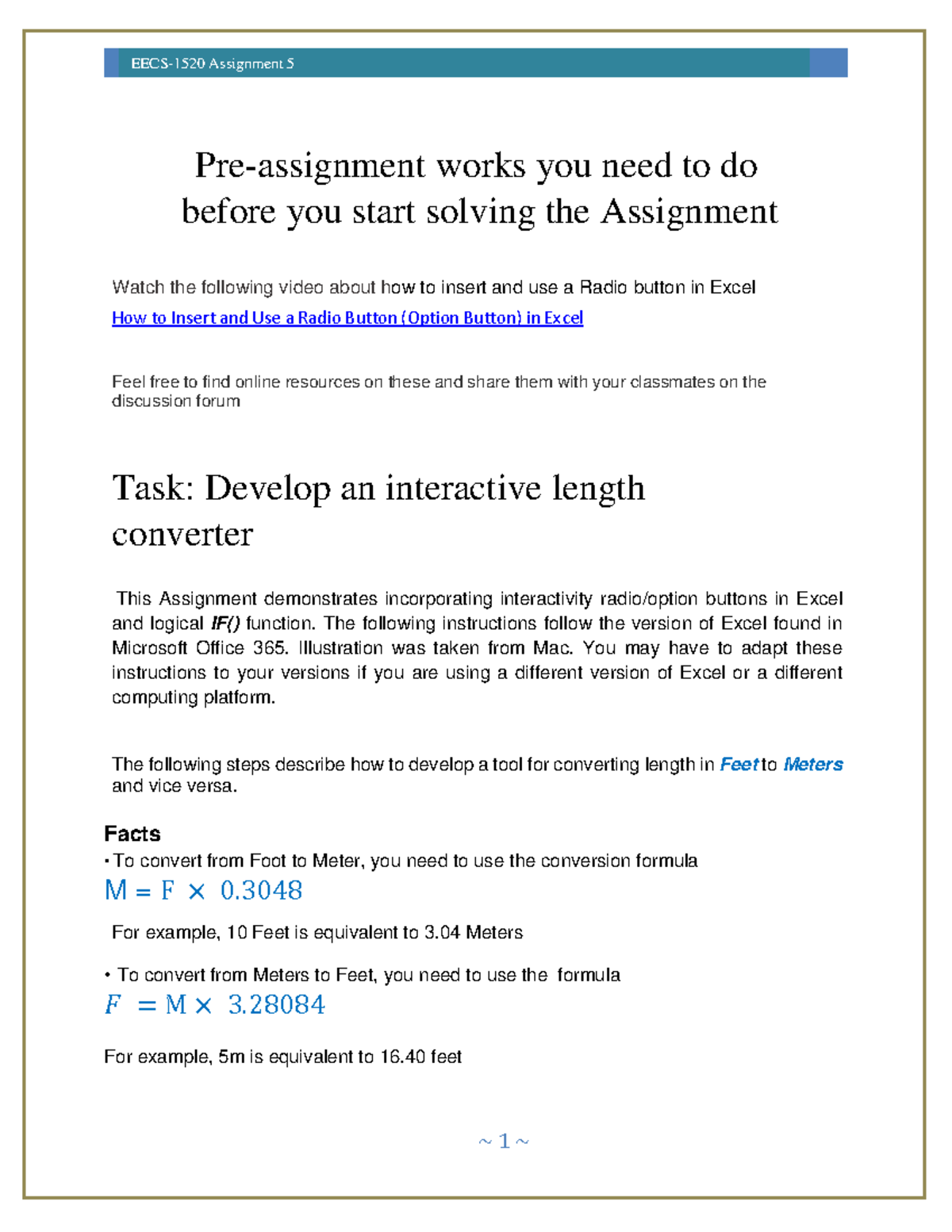 EECS152-Assignment 5-NEW - Pre-assignment works you need to do before ...