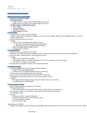 Comm328 1-23-23 - Lecture notes. Professor is Christofer Skurka - News ...