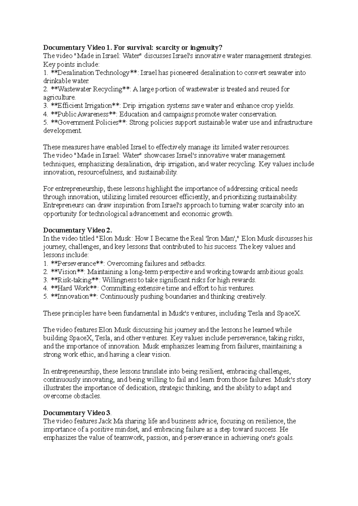 Documentary Videos - qwer tyuiop - Documentary Video 1. For survival ...