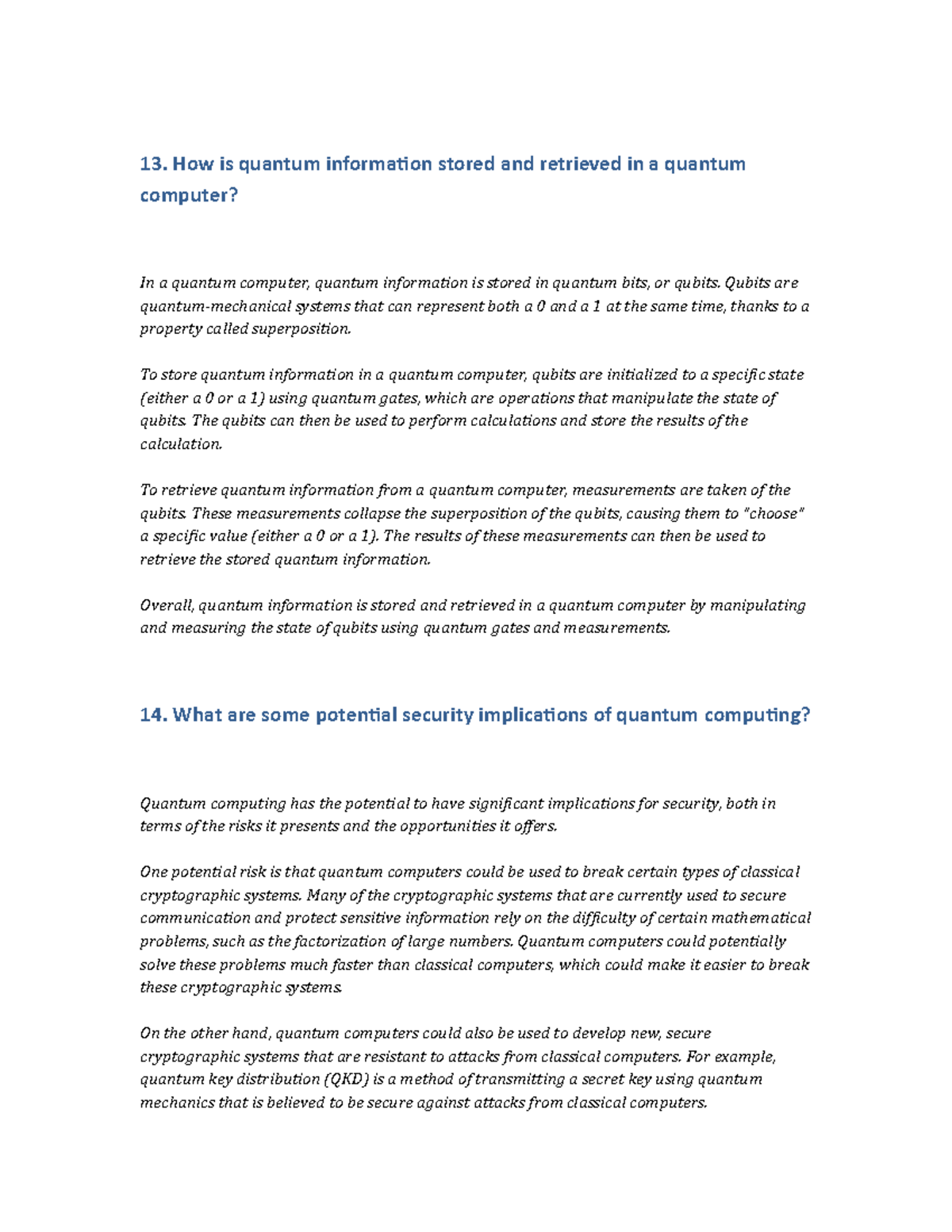 Quantum computing 3 - 13. How is quantum information stored and ...