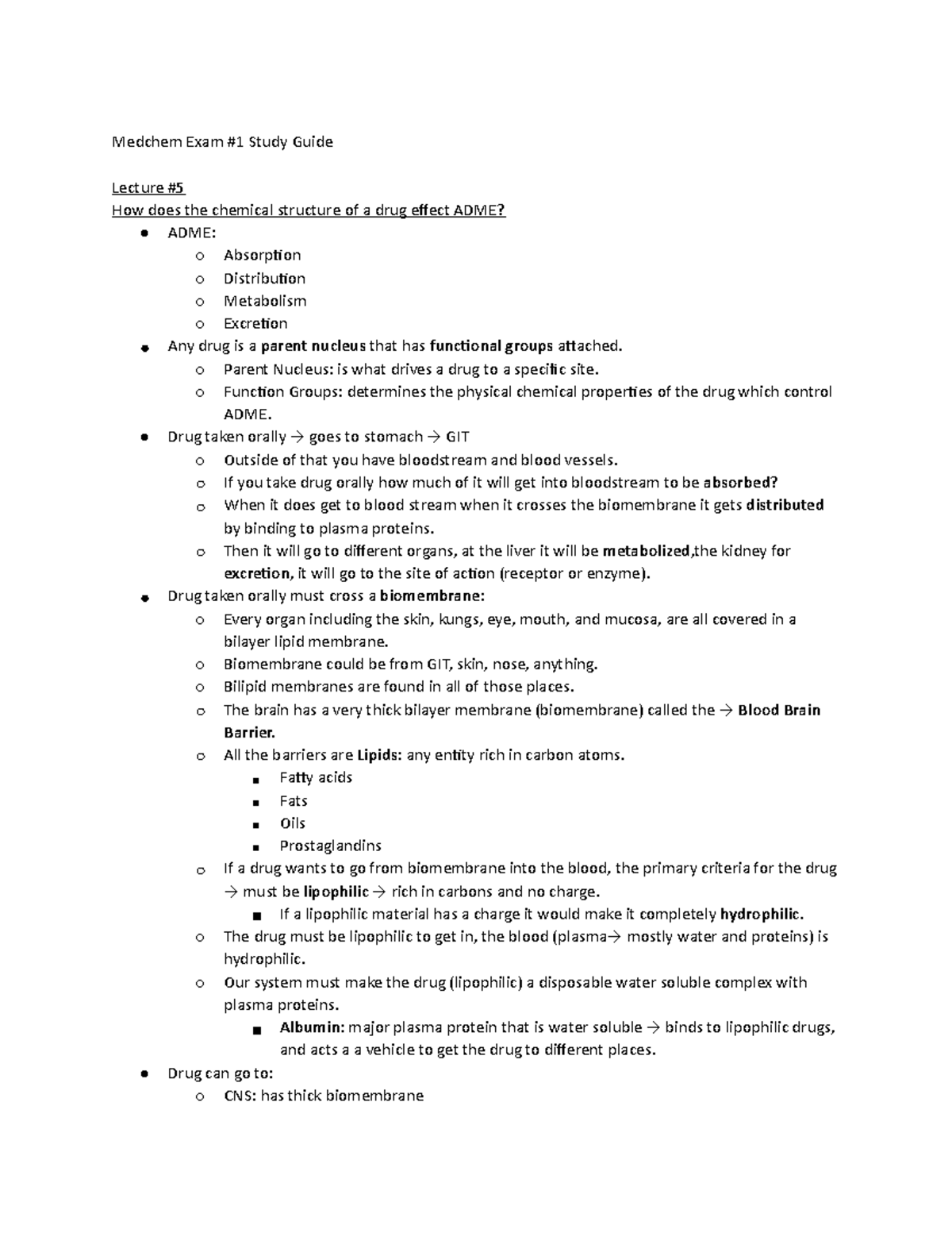 Medchem Exam #1 - N/A. - PSB 442 - MCPHS University - Studocu