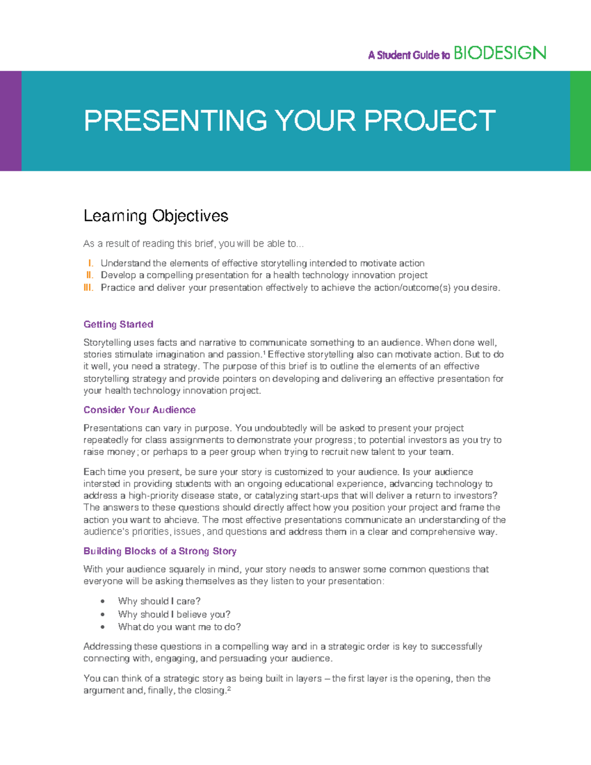 Presenting Your Project v1 - [INSERT TITLE TEXT HERE AND THIS IS TWO ROWS] Learning Objectives ...