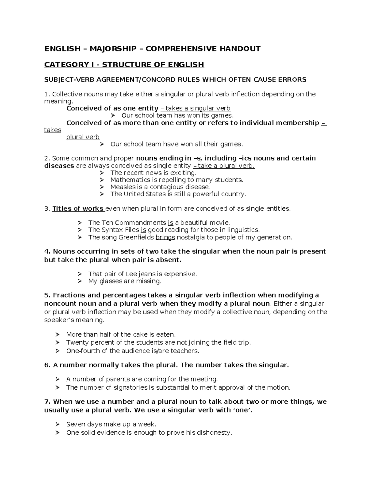 Majorship- English- Handout - ENGLISH – MAJORSHIP – COMPREHENSIVE ...