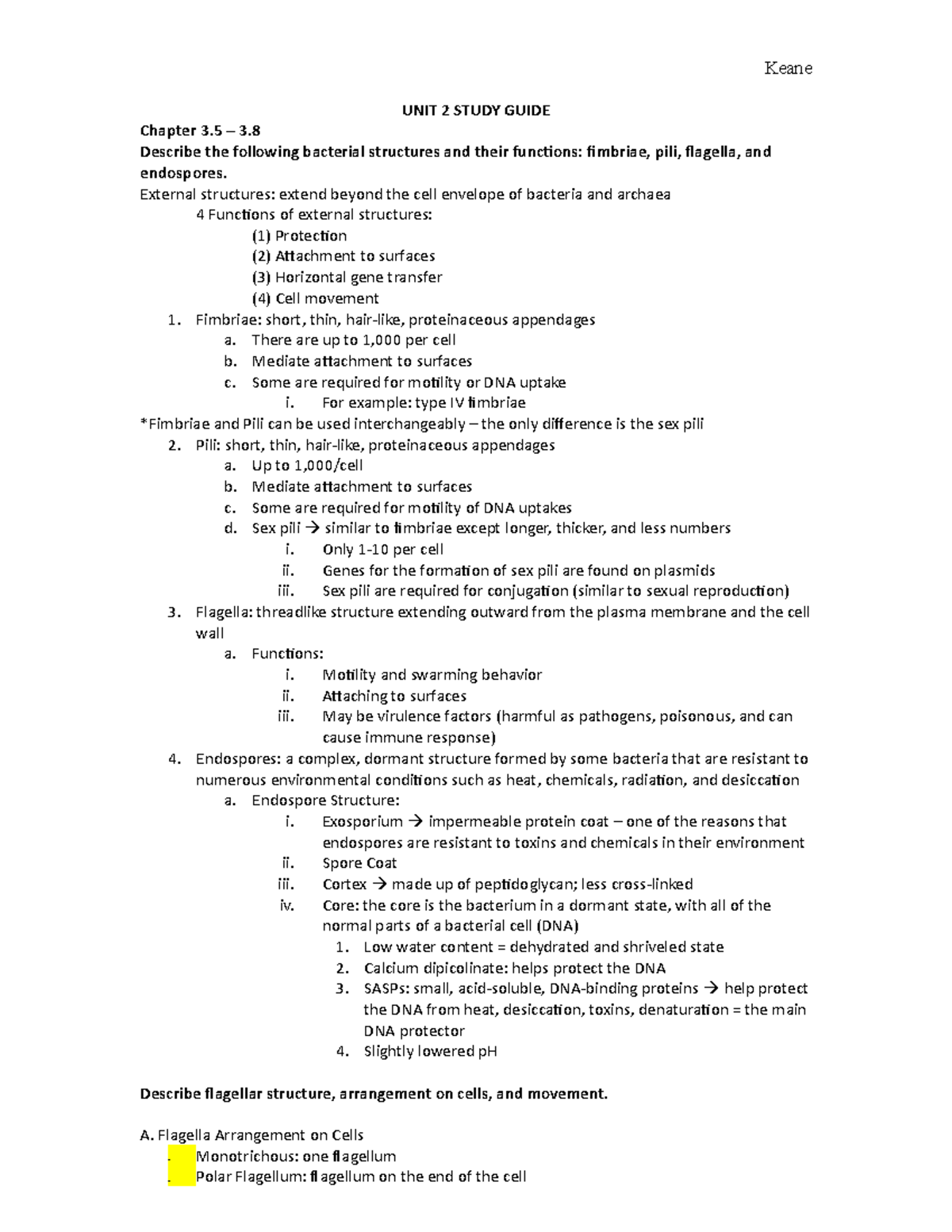 Micro Unit 2 study guide - Marine Science: Marine Biology and ...