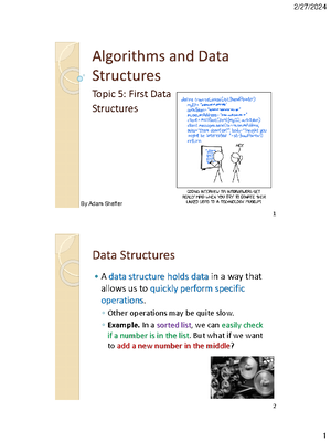 10. Greedy algs - Data Structures and Algorithms Topic 10 : Greedy Algorithms and Data ...
