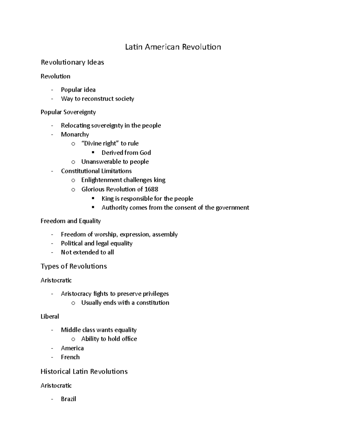 Latin American Revolution - Latin American Revolution Revolutionary ...