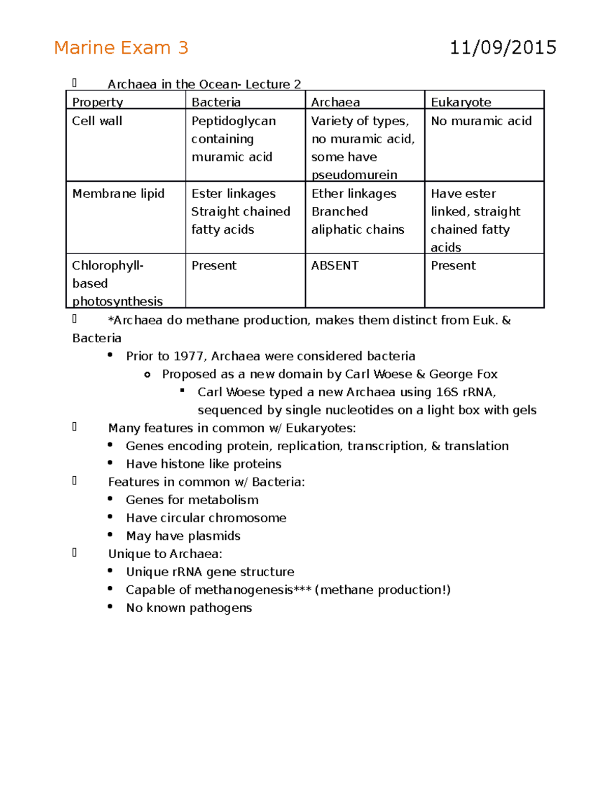 Marine Exam 3 - exam 3 study guide with notes from the book and lecture ...
