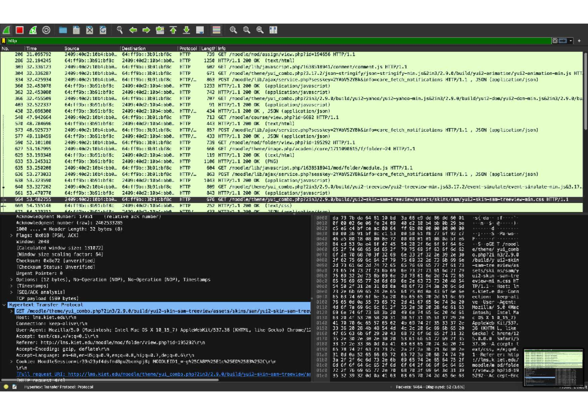 Exp1-Basic Packet Inspection - http No. Time Source Destination Protocol 206 31 - Studocu