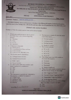 Basic Electricity Syllabus Oil and Gas Dept - EEE 201 : BASIC ...